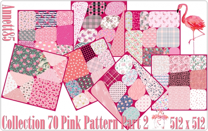 Collection 70 Pink Pattern Part 2 at Annett’s Sims 4 Welt » Sims 4 Updates