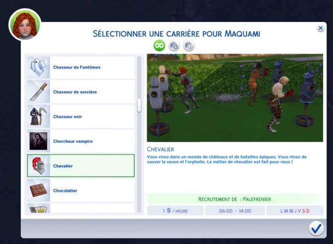 Knight career by vickyvoorhees at Mod The Sims » Sims 4 Updates