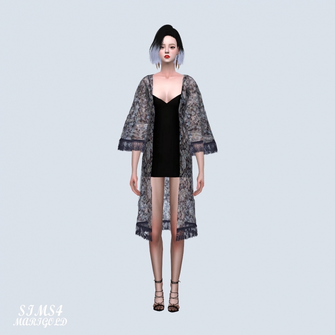 Long Robe With Mini Dress (P) at Marigold » Sims 4 Updates