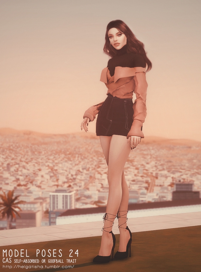 Model poses 24 at Helga Tisha » Sims 4 Updates