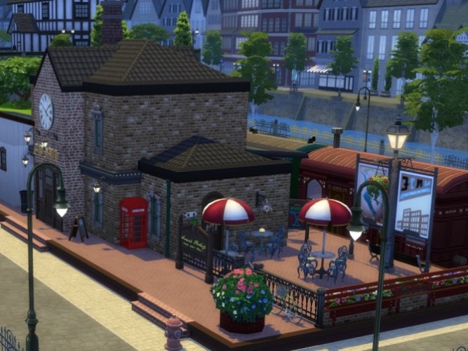 The Train Station at KyriaT’s Sims 4 World » Sims 4 Updates