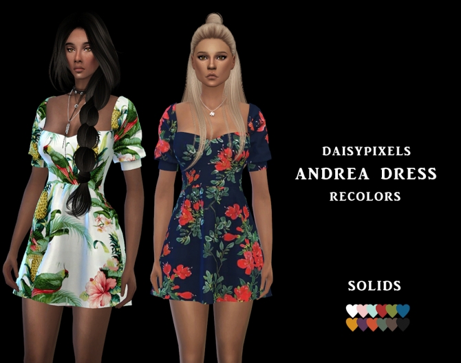 Andrea Dress RC at Leo Sims » Sims 4 Updates