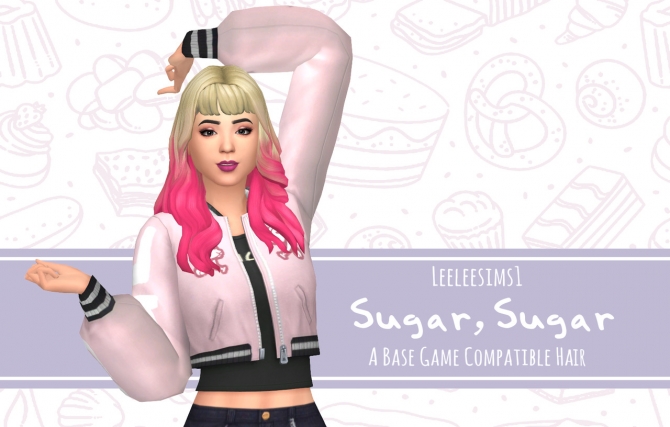 Sugar, Sugar Base Game Compatible Hair at leeleesims1 » Sims 4 Updates