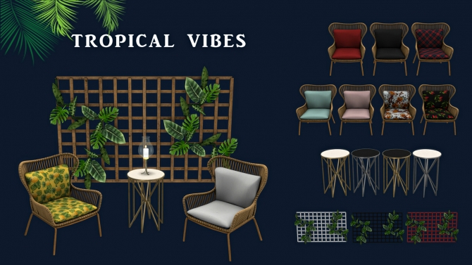Tropical Vibes set (P) at Leo Sims » Sims 4 Updates
