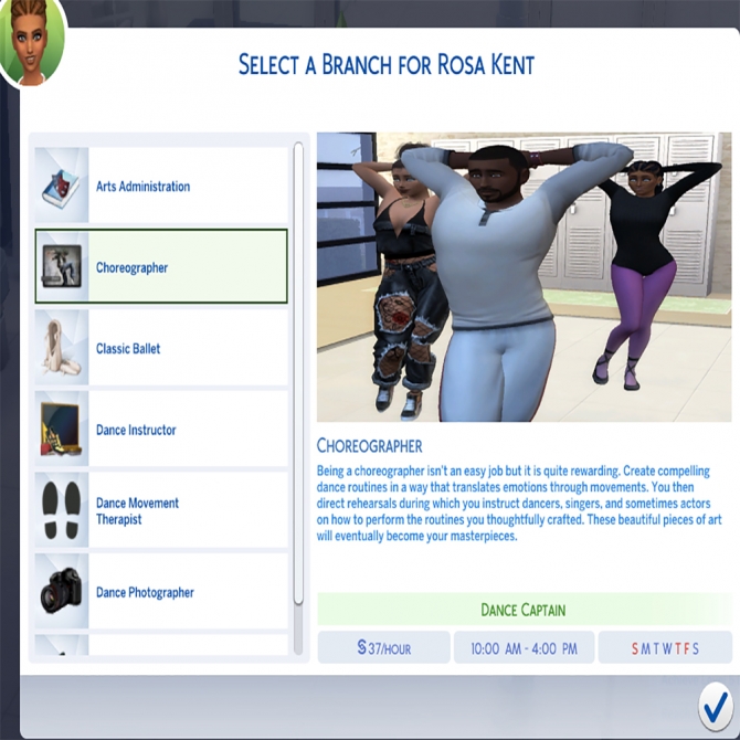 Dance Career by MesmericSimmer at Mod The Sims » Sims 4 Updates