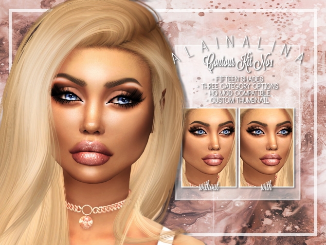 Contour Kit No1 at AlainaLina » Sims 4 Updates