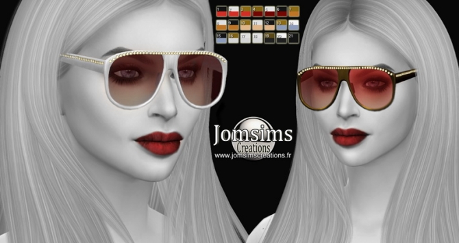 Bling bling 3 sunglasses at Jomsims Creations » Sims 4 Updates
