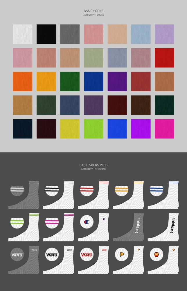 Basic Socks Set at MMSIMS » Sims 4 Updates
