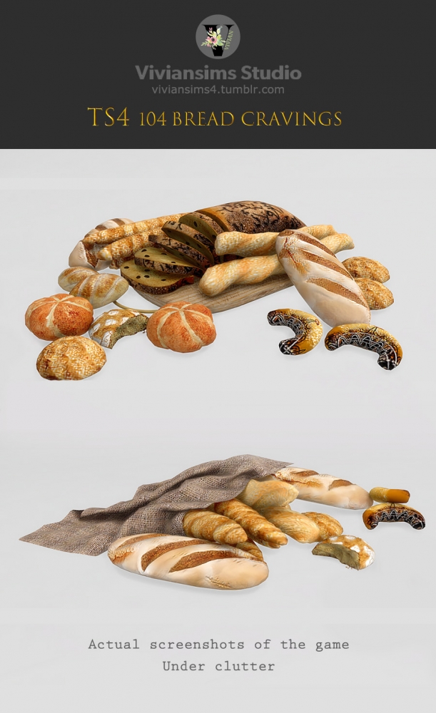 Bread And Table (P) at Viviansims Studio » Sims 4 Updates