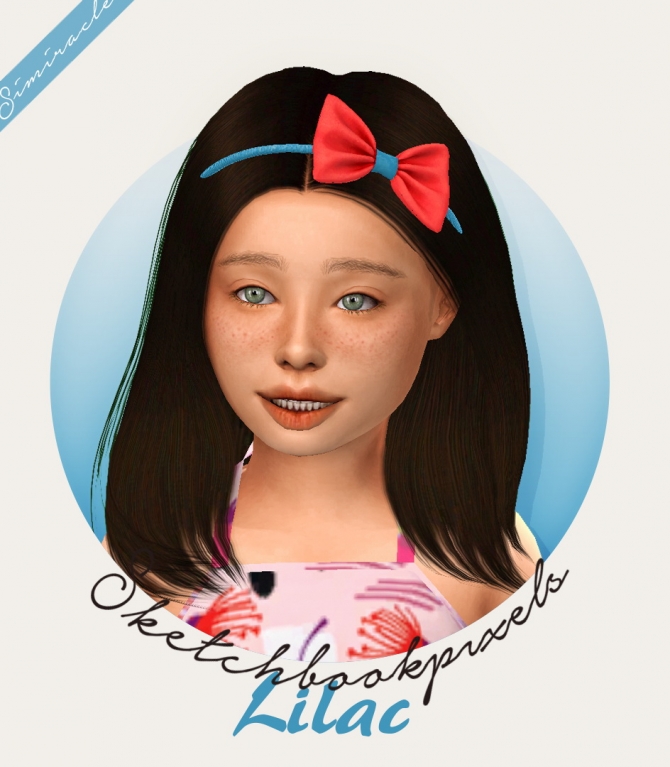Sketchbookpixels Lilac headband Kids Version 3T4 at Simiracle » Sims 4 ...