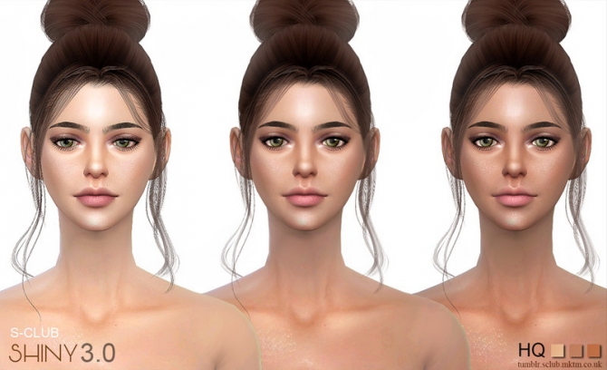 Shiny skin 3.0 by S-Club WMLL at TSR » Sims 4 Updates