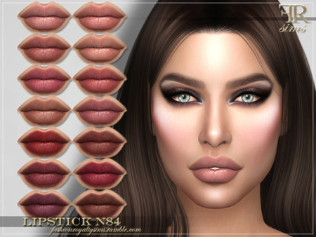 FRS Lipstick N84 by FashionRoyaltySims at TSR » Sims 4 Updates