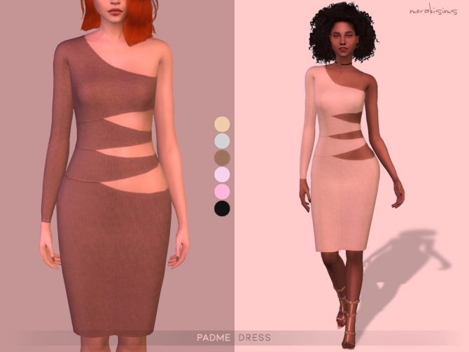 Padme Dress at Merakisims » Sims 4 Updates