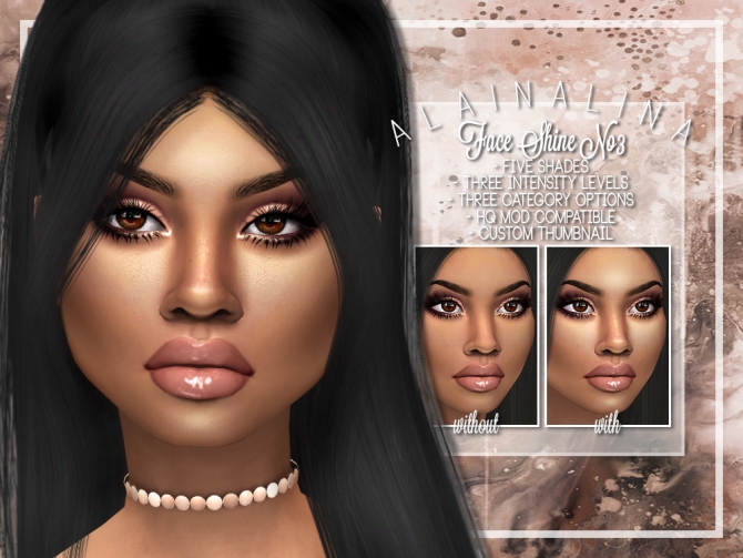 Face Shine No3 at AlainaLina » Sims 4 Updates