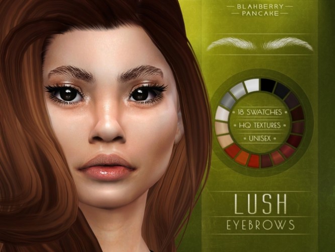 Wicked & Lush eyebrows at Blahberry Pancake » Sims 4 Updates