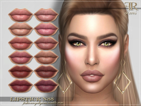FRS Lipstick N88 by FashionRoyaltySims at TSR » Sims 4 Updates