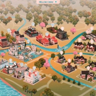 Glimmerbrook Fanart Map at DerShayan » Sims 4 Updates