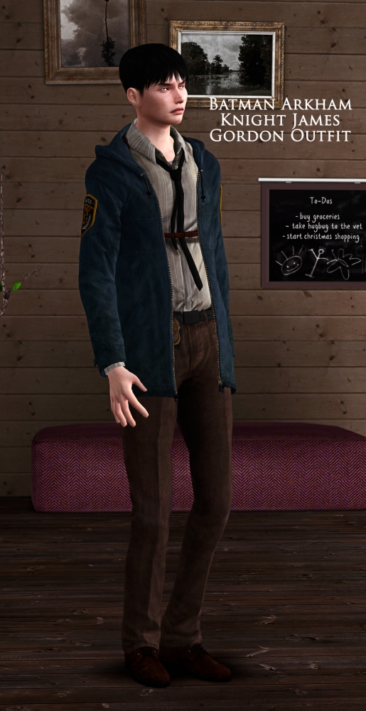 Batman Arkham Knight James Gordon Outfit at Astya96 » Sims 4 Updates