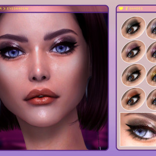 Norah Eyeliner + Lashes N81 by Pralinesims at TSR » Sims 4 Updates