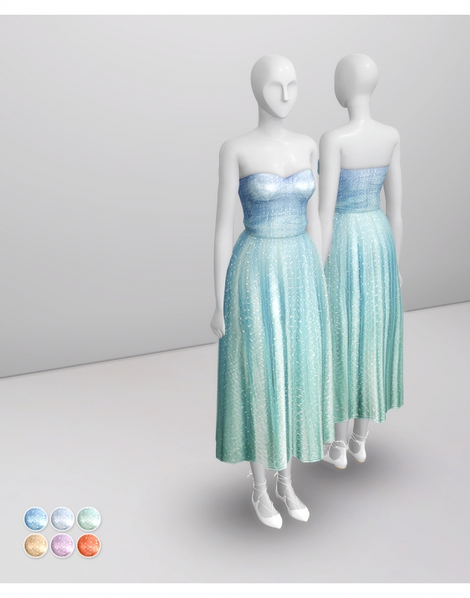 Crystal Embellished Tulle Gown at Rusty Nail » Sims 4 Updates