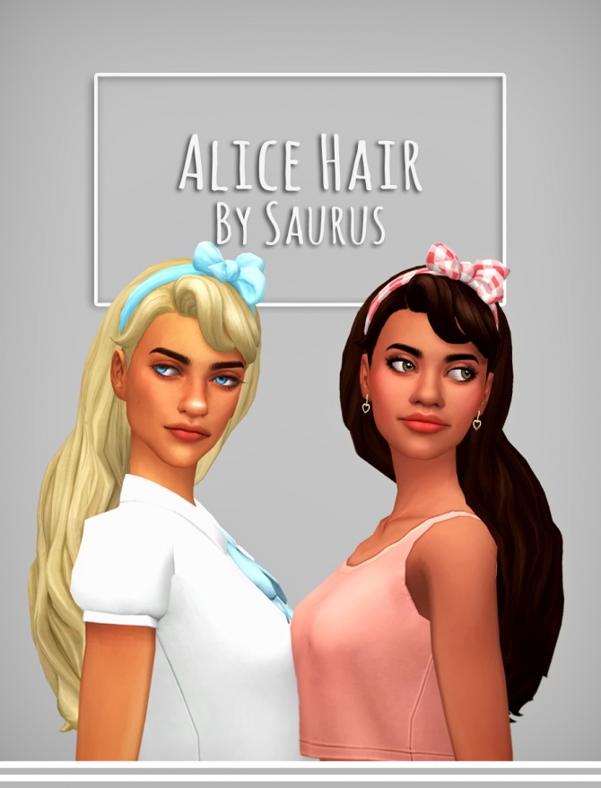 Alice Hair at Saurus Sims » Sims 4 Updates