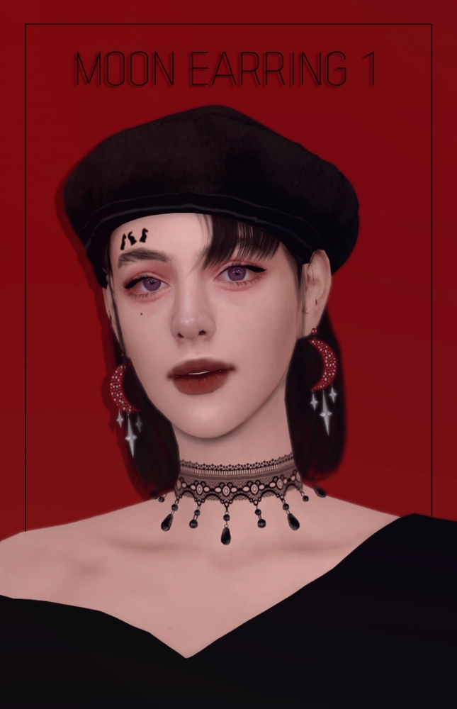 MOON EARRINGS 1 at OJE » Sims 4 Updates