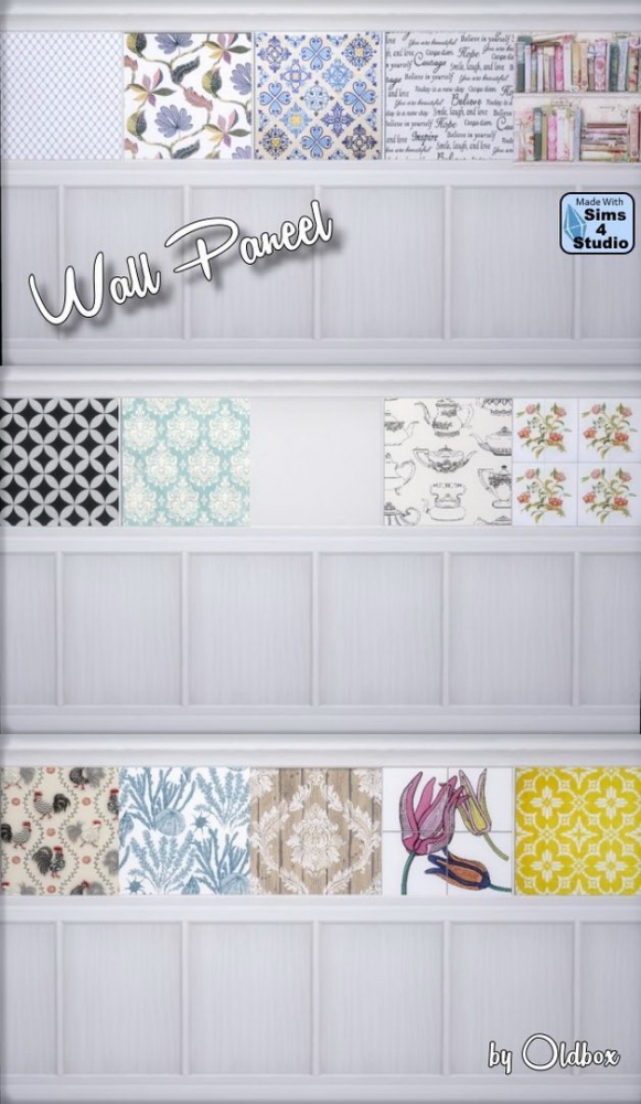 Wall panel by Oldbox at All 4 Sims » Sims 4 Updates