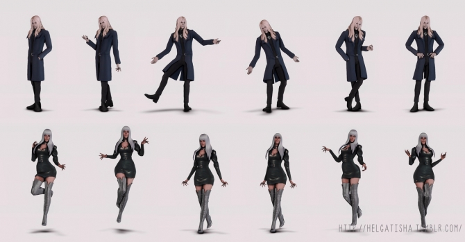 Halloween poses Wizard at Helga Tisha » Sims 4 Updates