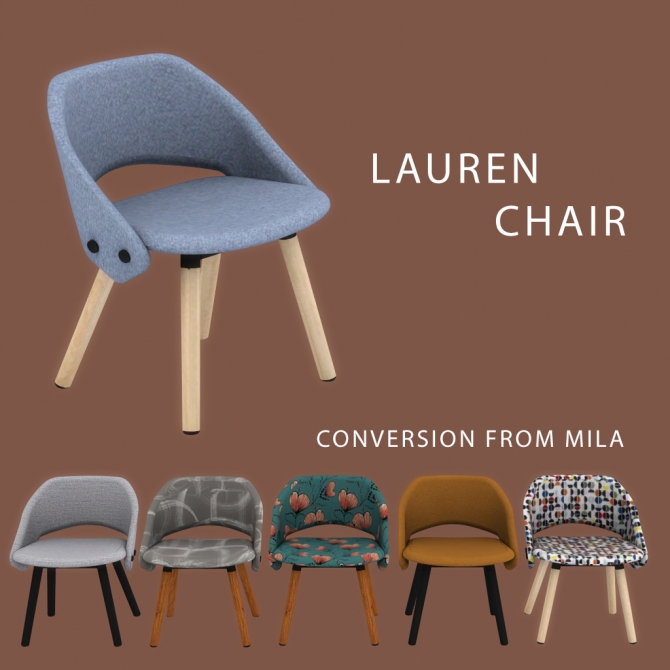 Lauren Chair at Leo Sims » Sims 4 Updates