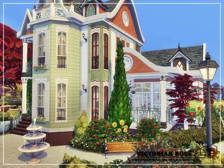 Victorian Rose house by Danuta720 at TSR » Sims 4 Updates