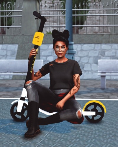 Electric Scooter Poses at Katverse » Sims 4 Updates