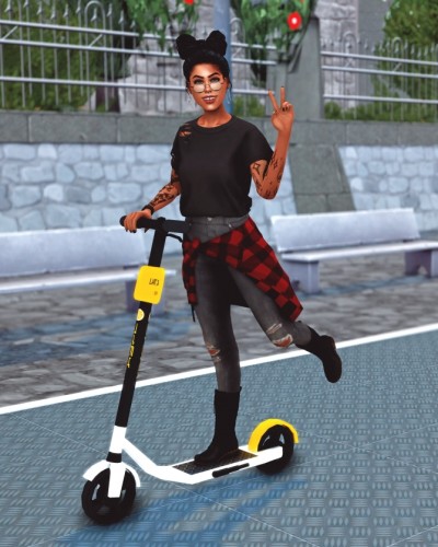 Electric Scooter Poses at Katverse » Sims 4 Updates