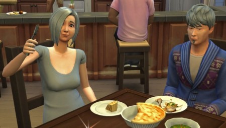 Eat at tables by WaShay at Mod The Sims » Sims 4 Updates