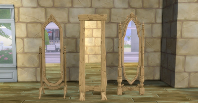 Medieval Floor Mirrors by AdonisPluto at Mod The Sims » Sims 4 Updates