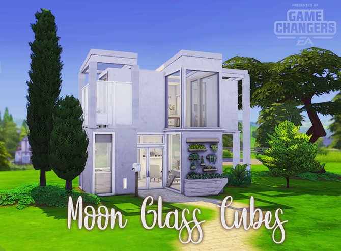 Moon Glass Cube Home at Miss Ruby Bird » Sims 4 Updates