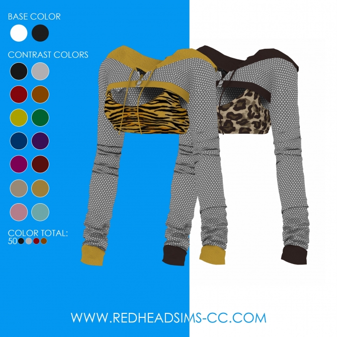 CARLY TOP by Thiago Mitchell at REDHEADSIMS » Sims 4 Updates