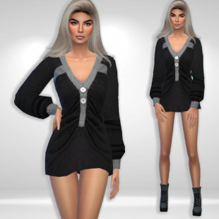 CHLOE Wrap Top by Cleotopia at TSR » Sims 4 Updates