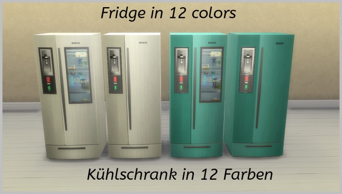 Modern fridge by hippy70 at Mod The Sims » Sims 4 Updates