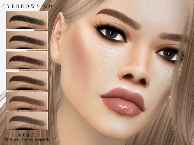 Eyebrows N30 by Merci at TSR » Sims 4 Updates
