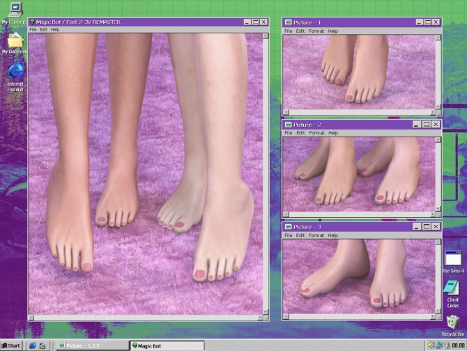 FEET 2-3V REMASTER at Magic-bot » Sims 4 Updates