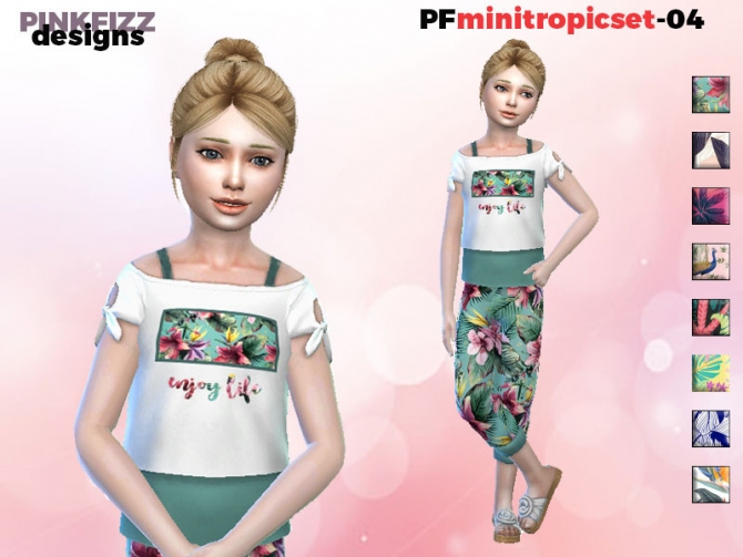 Mini Tropic Set PFS4 by Pinkfizzzzz at TSR » Sims 4 Updates