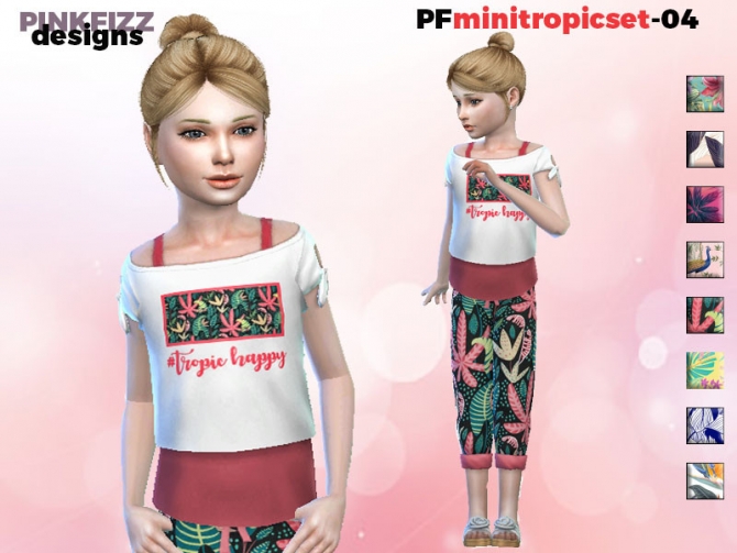 Mini Tropic Set PFS4 by Pinkfizzzzz at TSR » Sims 4 Updates