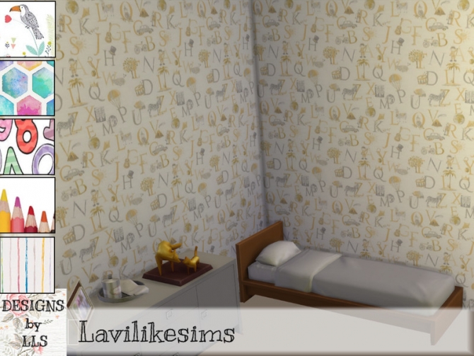 Walls for kids by lavilikesims at TSR » Sims 4 Updates