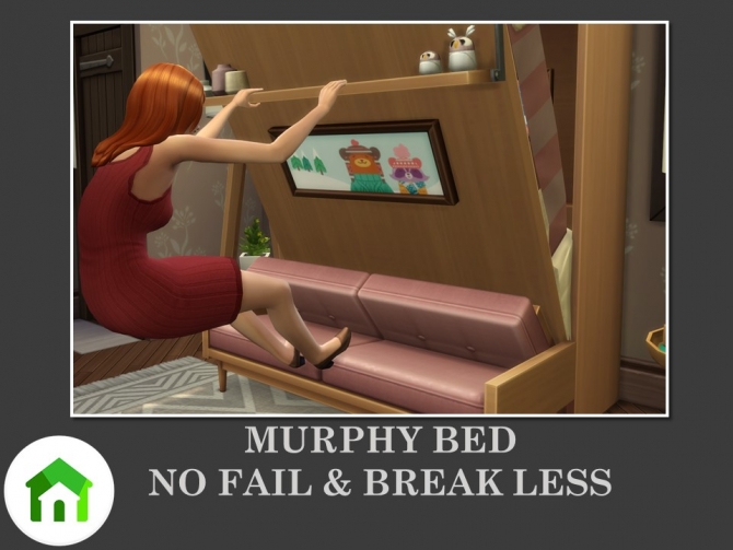 Murphy Bed No Fail & Break Less by Teknikah at Mod The Sims » Sims 4 ...