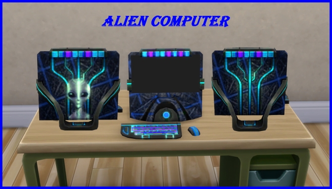Alien Computer by hippy70 at Mod The Sims » Sims 4 Updates
