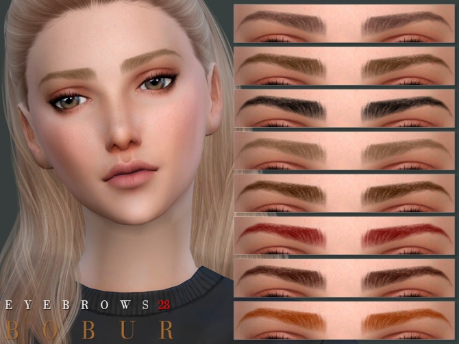 Eyebrows 28 by Bobur3 at TSR » Sims 4 Updates