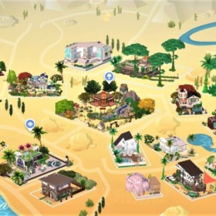 Glimmerbrook Fanart Map at DerShayan » Sims 4 Updates