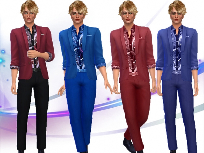 Ruaan suit jacket recolor by TrudieOpp at TSR » Sims 4 Updates