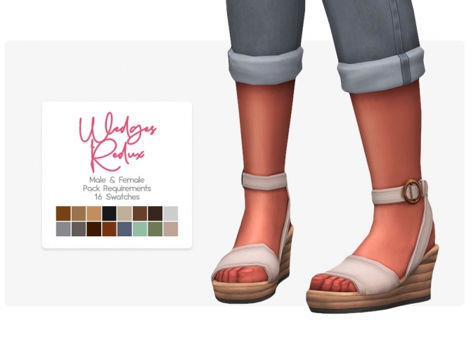 Redux wedges at Nolan Sims » Sims 4 Updates