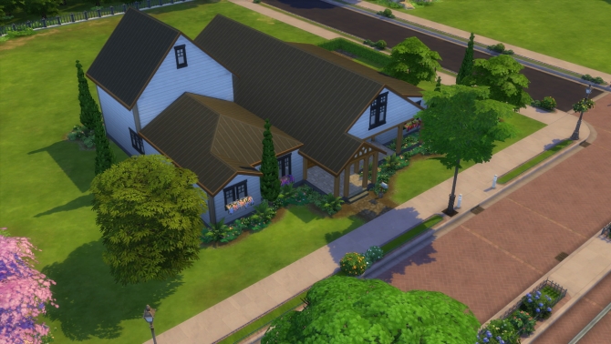 Large Rustic Family Home NO CC by zhepomme at Mod The Sims » Sims 4 Updates